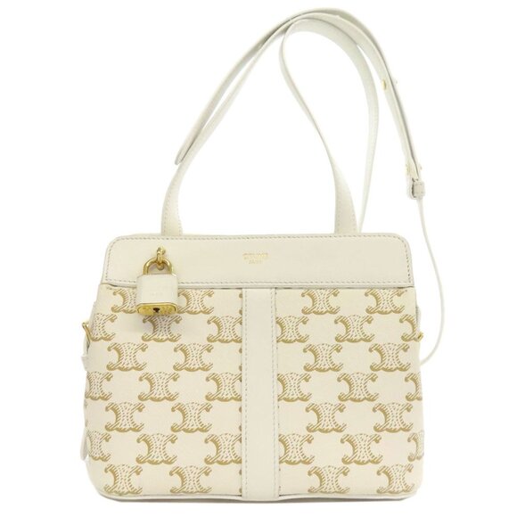 Celine | Bags | Celine White Shoulder Bag | Poshmark